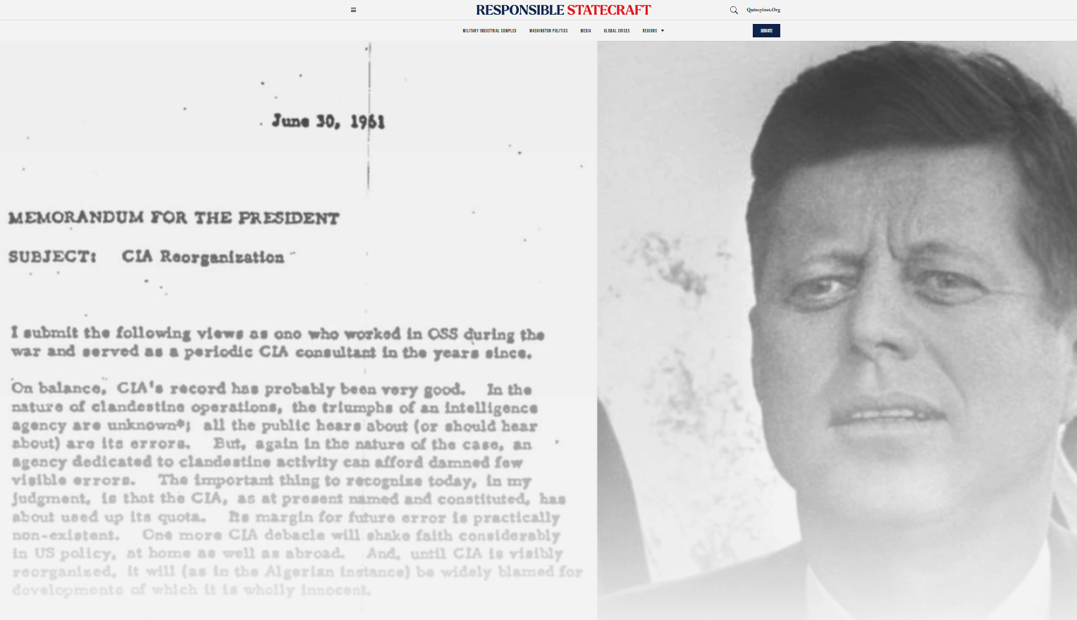 De aici i s-a tras? JFK a vrut să „spulbere CIA în mii de bucăți ...